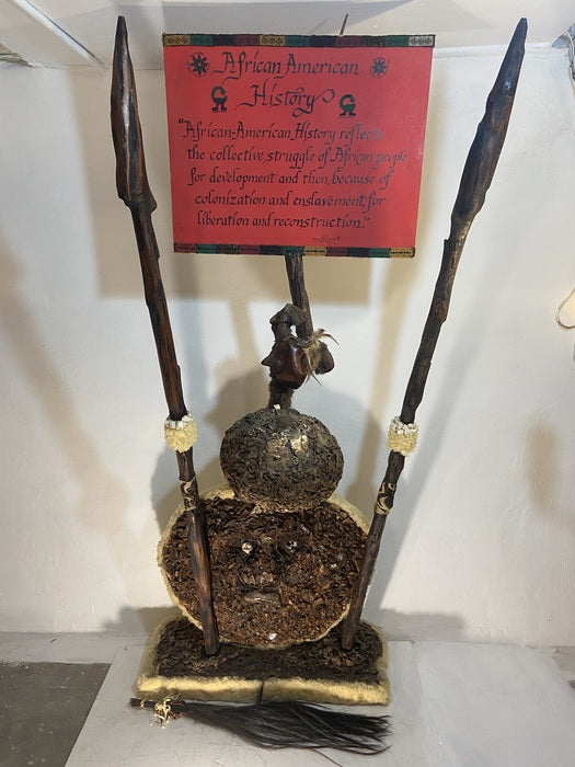 Ancestral Memory Revised, 2025, sculpture, 84 x 36 x 16 in. / 213.36 x ...